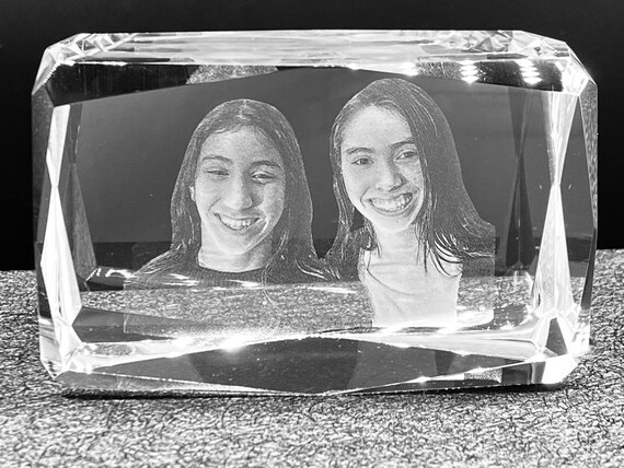 Personalized 3D Laser Engraved Photo Gift Custom 3D Photo 3D | Etsy