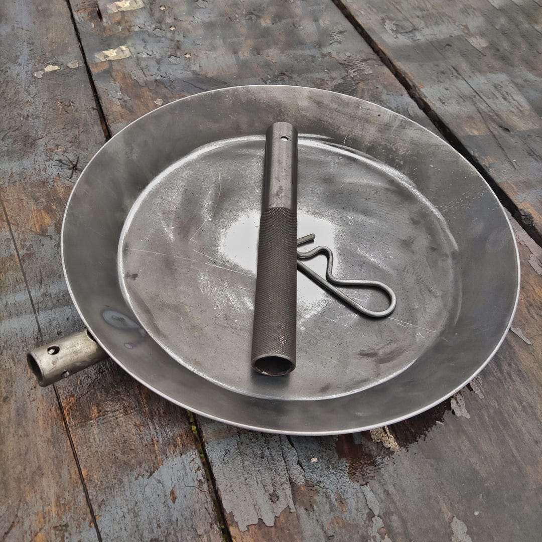 30 Cm Steel Camp Frying Bushcraft Pan - Etsy