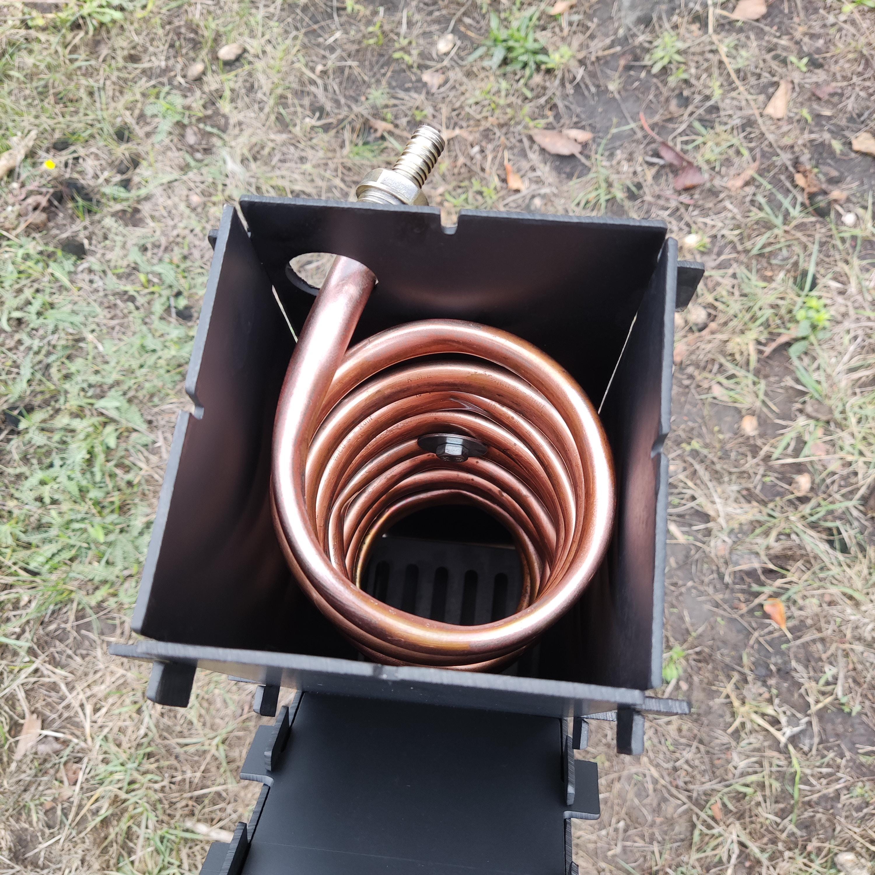 Pool Heater Rocket Stove