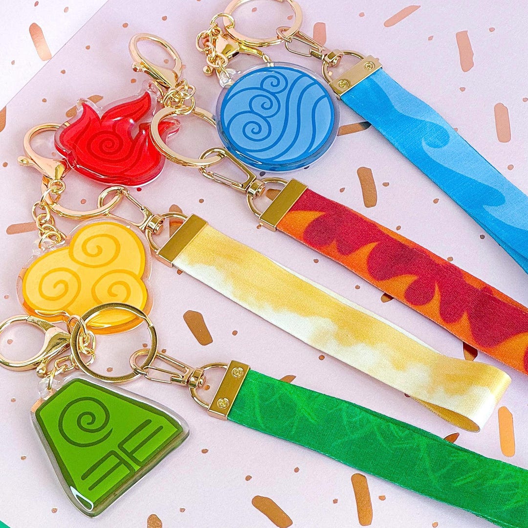 ATLA Elements Acrylic Keychain Lanyards - Etsy