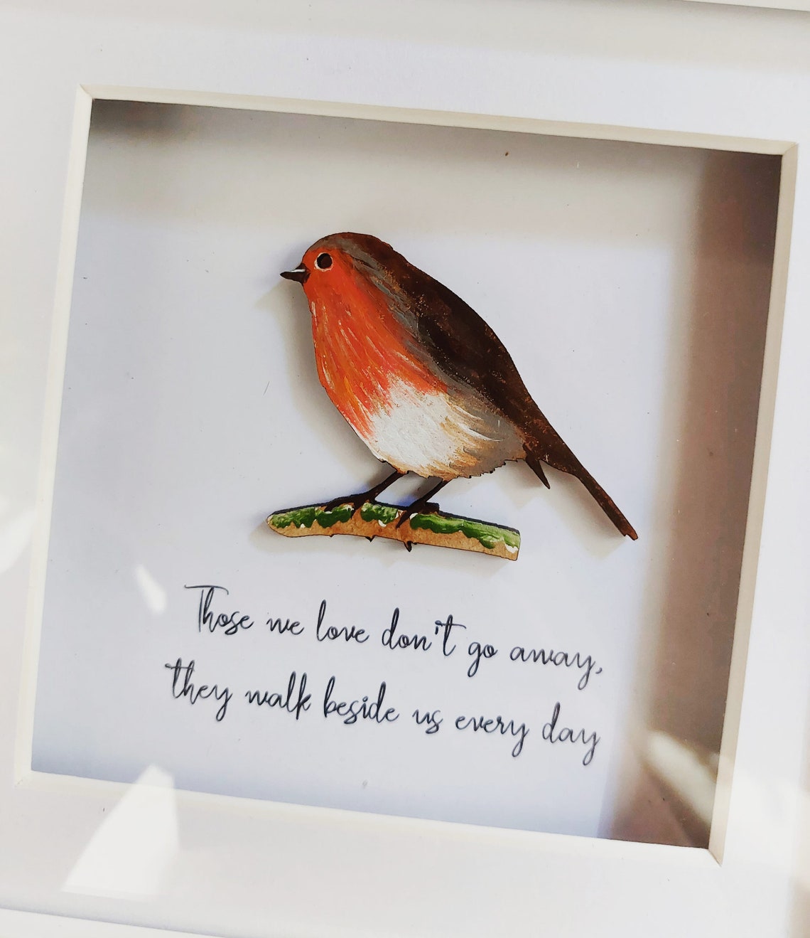 Robin Frame, Those We Love Don't Go Away, Robin Art, Gift for Her, Gift ...