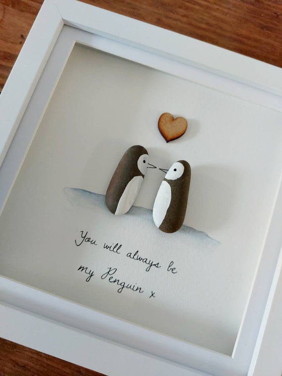 Penguin Love Pebble