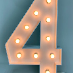 Light up Numbers, Giant Event Numbers, Number Light Decoration ...