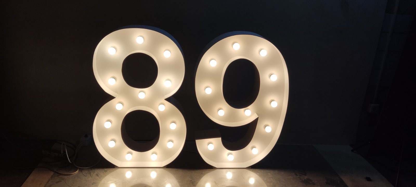 16-44 Light up Numbers Birthday Numbers Giant Event - Etsy