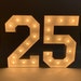 Light up Numbers, Giant Event Numbers, Number Light Decoration ...
