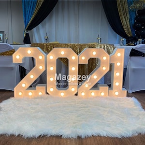 Light up Numbers, Birthday Numbers, Giant Event Numbers, Large Lighted ...