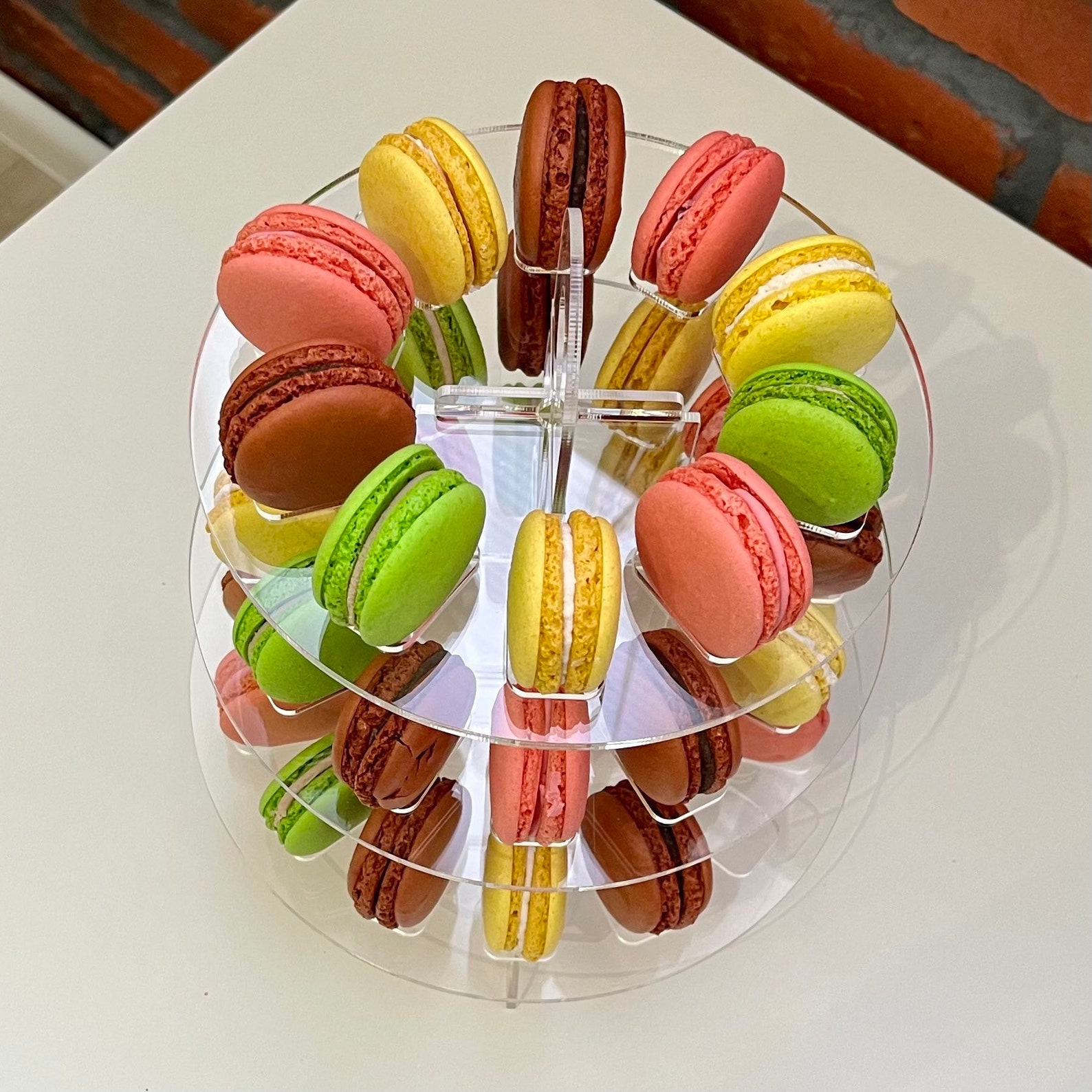 Stand for Macaroons 3-tier Round Macaron Tower Display Stand - Etsy