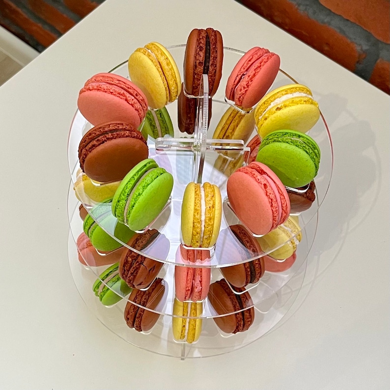 Stand for Macaroons 3-tier Round Macaron Tower Display Stand - Etsy