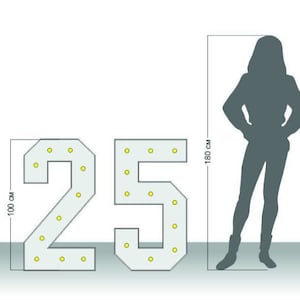 Light up Numbers, Giant Event Numbers, Number Light Decoration ...