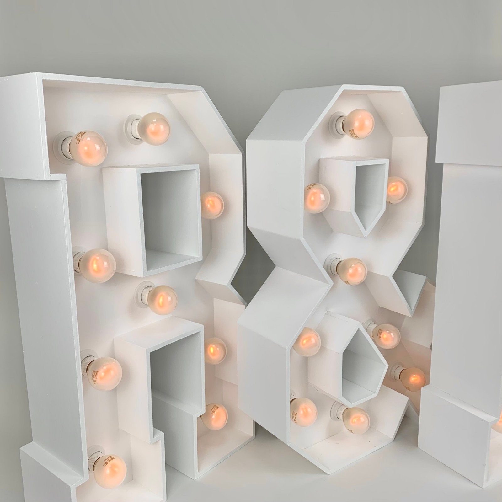 Light up Letter 16-48 3ft 4ft Marquee Letters Letter - Etsy