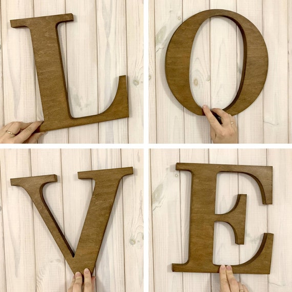 Large Wood Initial Letters