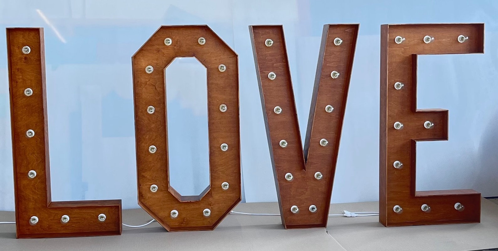 Large Wooden Light up Letters Letters for the Wedding Photo - Etsy Canada