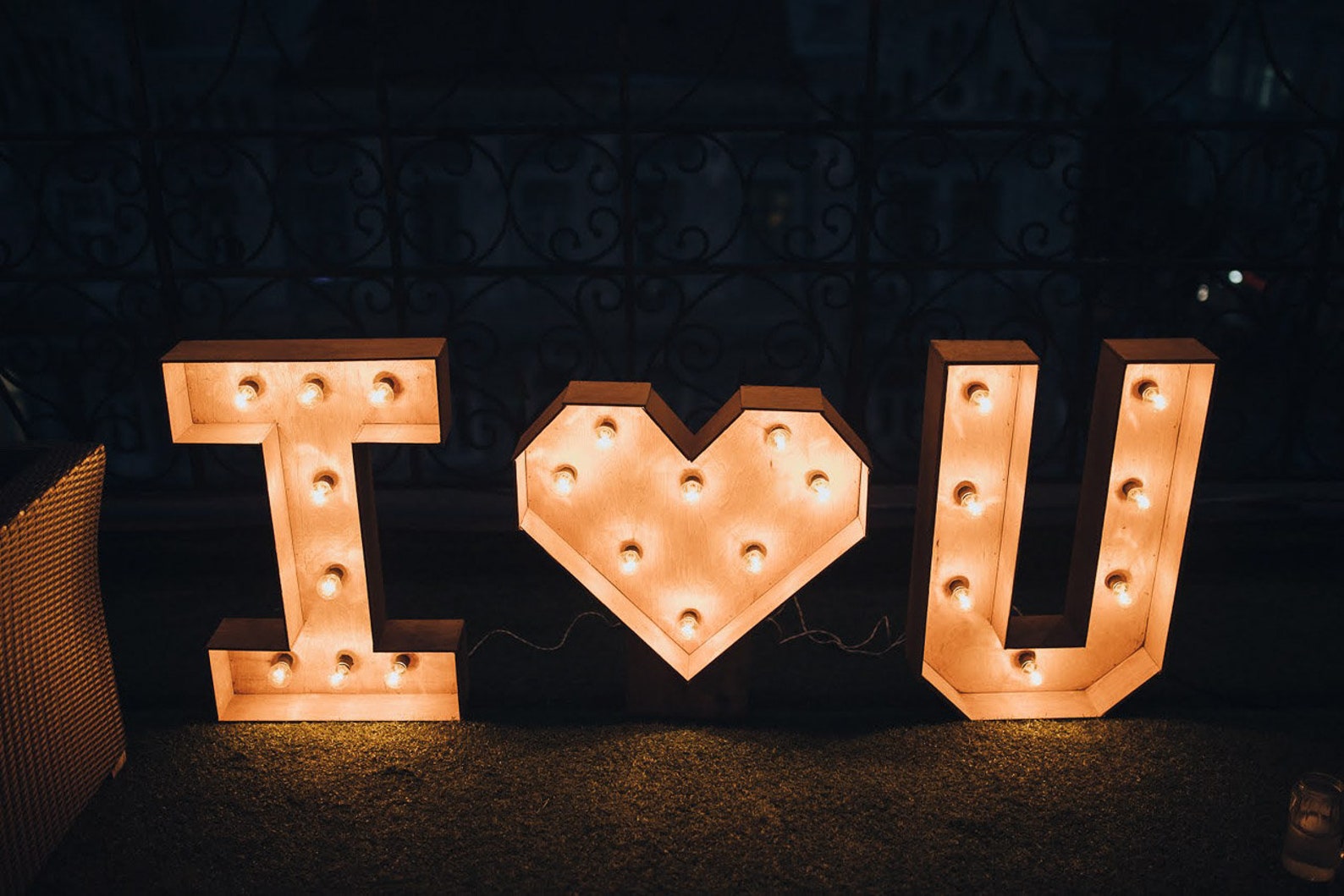 Light up Wooden Letters YOU LOVE ME Large Marquee Sign | Etsy