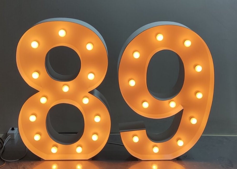 16-44 Light up Numbers Birthday Numbers Giant Event - Etsy