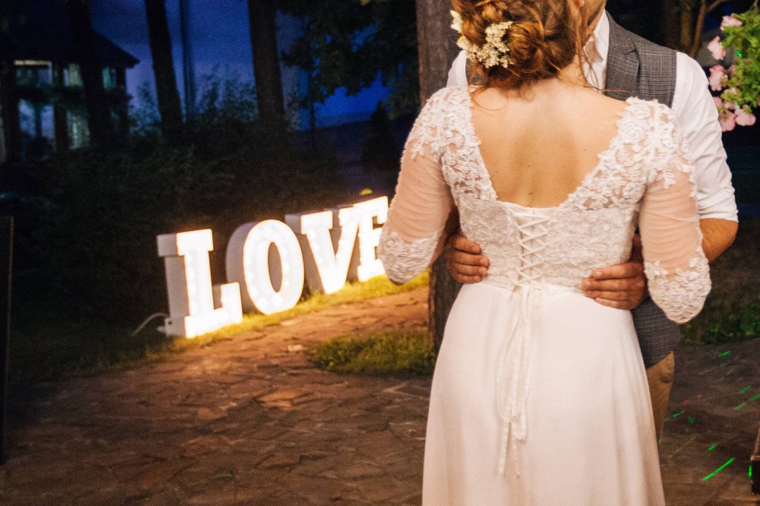 Light up Letter LOVE, Large Wedding Sign, Letter Lights, 16-48 Inches ...