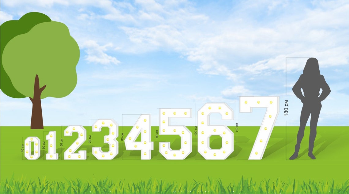 Giant Foam Numbers Large Free Standing Numbers/letters - Etsy