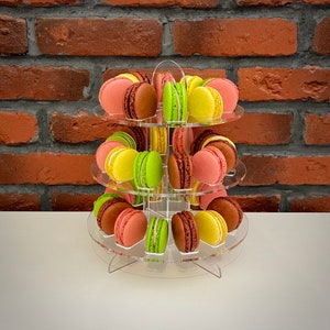 Stand for Macaroons, 3-tier Round Macaron Tower, Display Stand for ...