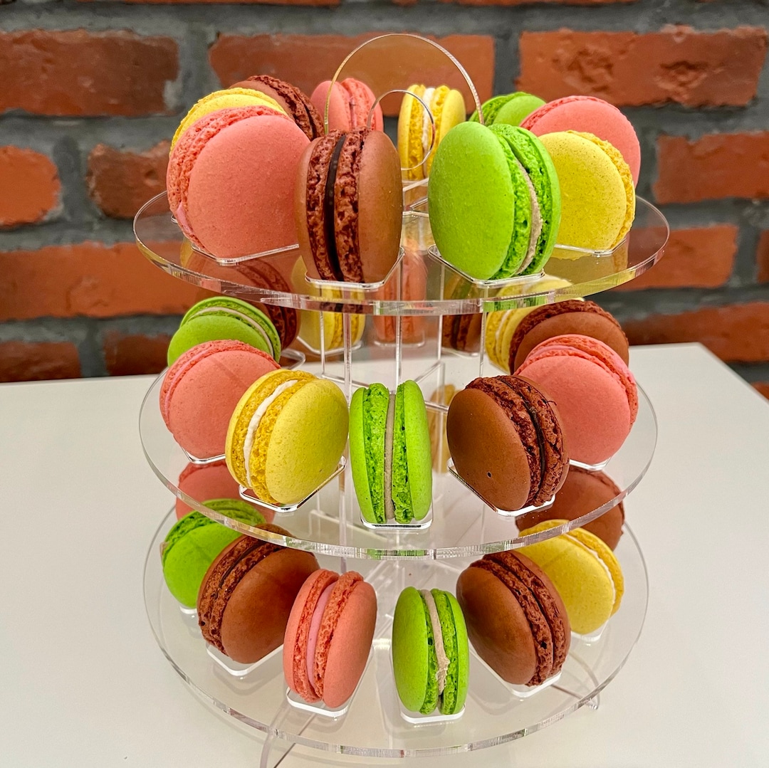 Stand for Macaroons, 3-tier Round Macaron Tower, Display Stand for ...