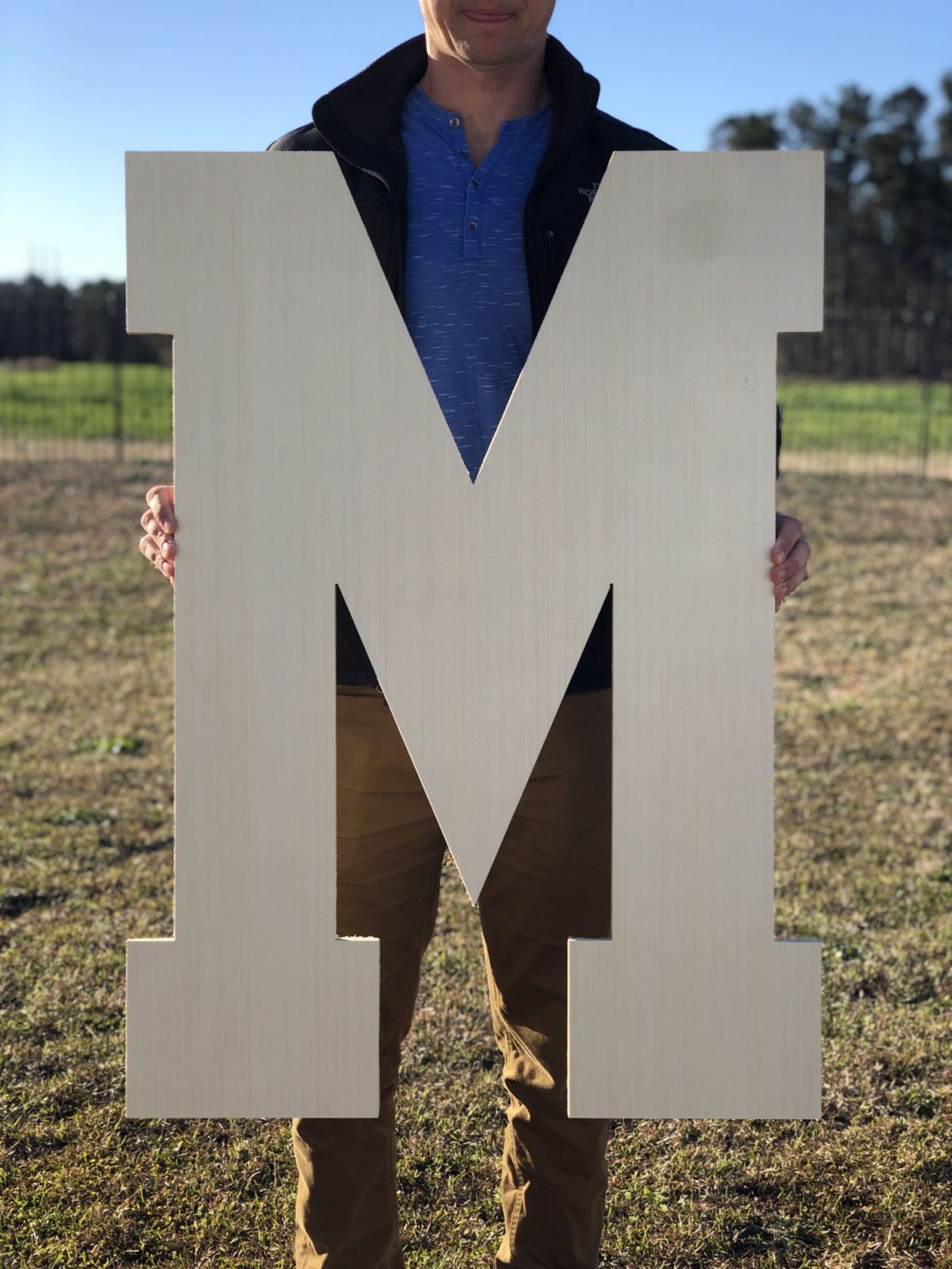 Large Wooden Letters and Numbers Giant Wedding Initials Ceremony ...