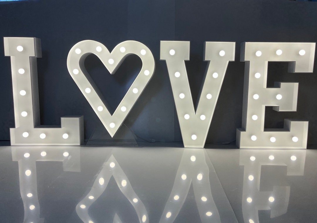 3ft LOVE Light up Freestanding Letters Large Wooden Letters - Etsy