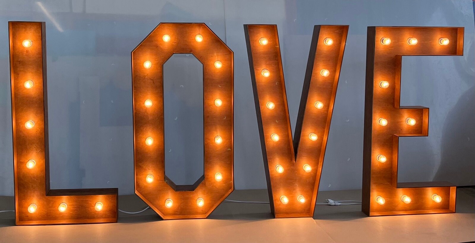Large Wooden Light up Letters Letters for the Wedding Photo - Etsy Canada