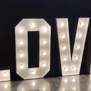 Large Wooden Light up Letters, Letters for the Wedding Photo Zone ...