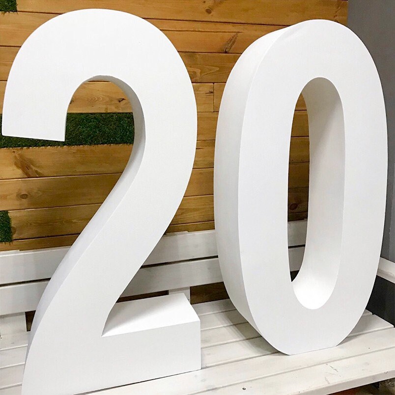 Giant Foam Numbers Large Free Standing Numbers/letters - Etsy Canada