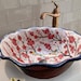 Bathroom Vanity Vessel Bird Sink, Bird & Sakura Washbasin, Half ...