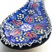 Fully Glazed Blue Ceramic Spoon Holder, Utensil Rest, Handmade Pottery ...