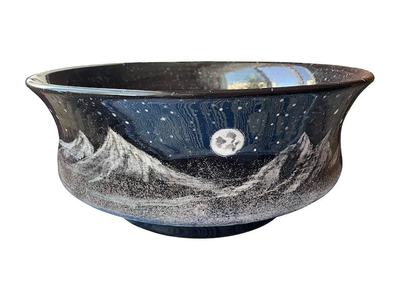 Bathroom Unique Night & Moon Washbasin, Ceramic Vessel Sink, Above ...