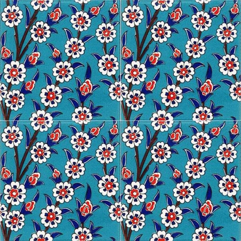 Turkish Tile Mural - Etsy