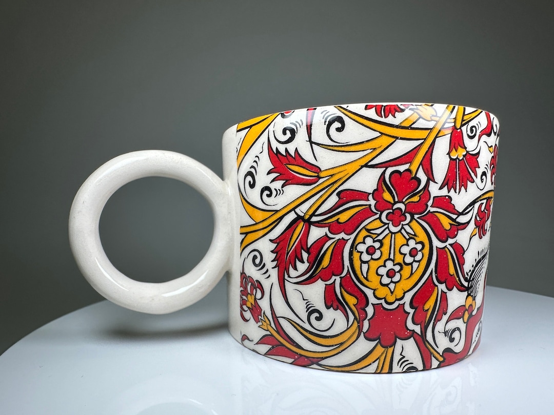 Ceramic Coffee Mug, Rustic Tea Cups, Morning Clay Cup, Latte Pottery ...