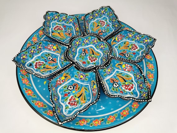 Trays & Platters Housewarming Gifts Turkish Ceramic Serving Platter ...
