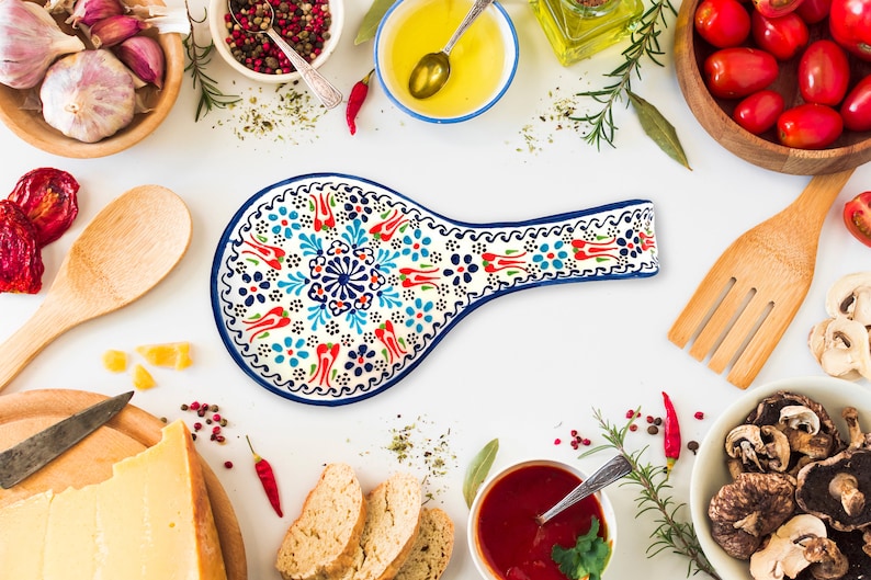 14 Color Ceramic Spoon Rest Handmade Pottery Spoon Rest - Etsy