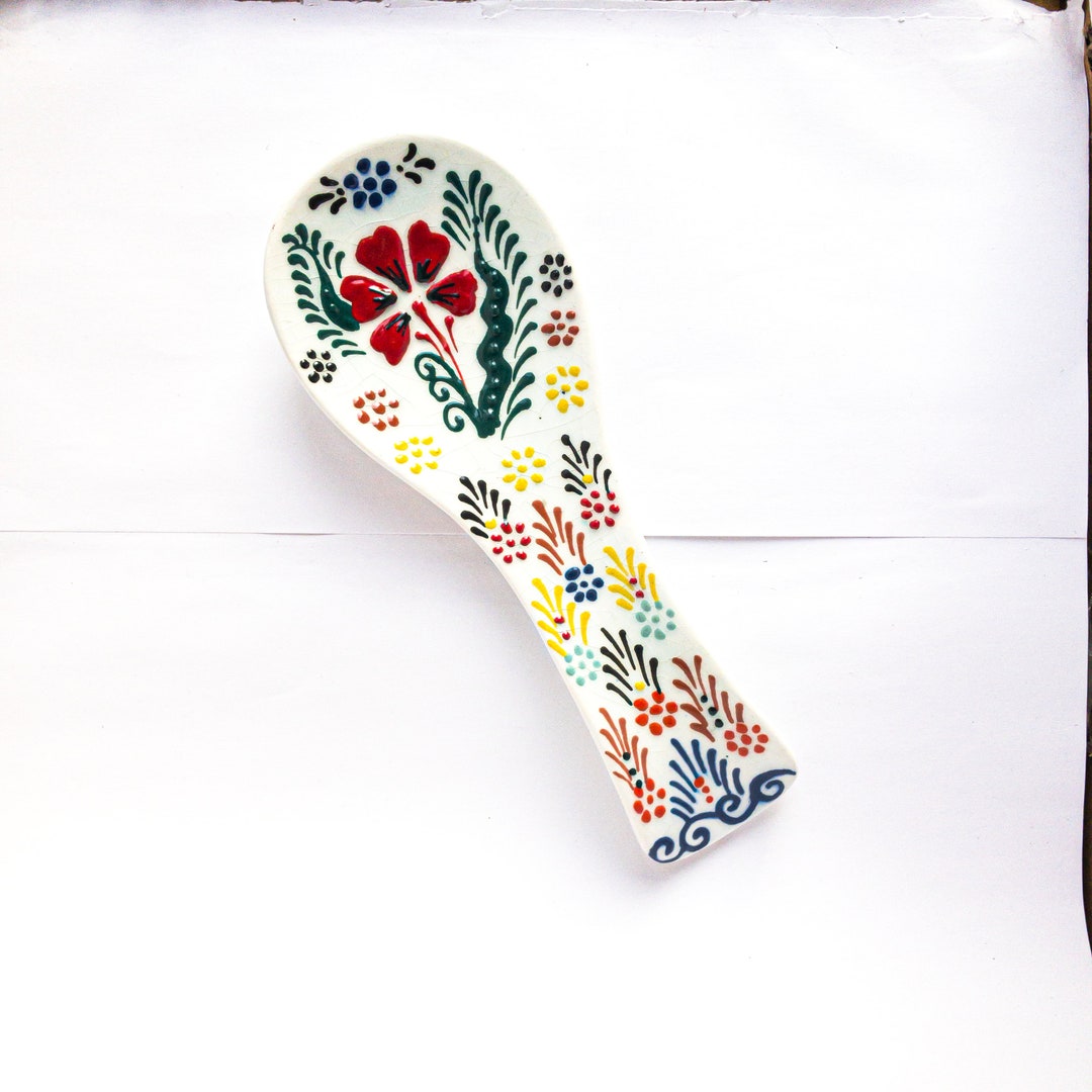 Ceramic Spoon Rest, Spoon Holder, Pottery Spoon Rest, Handmade, Forward ...