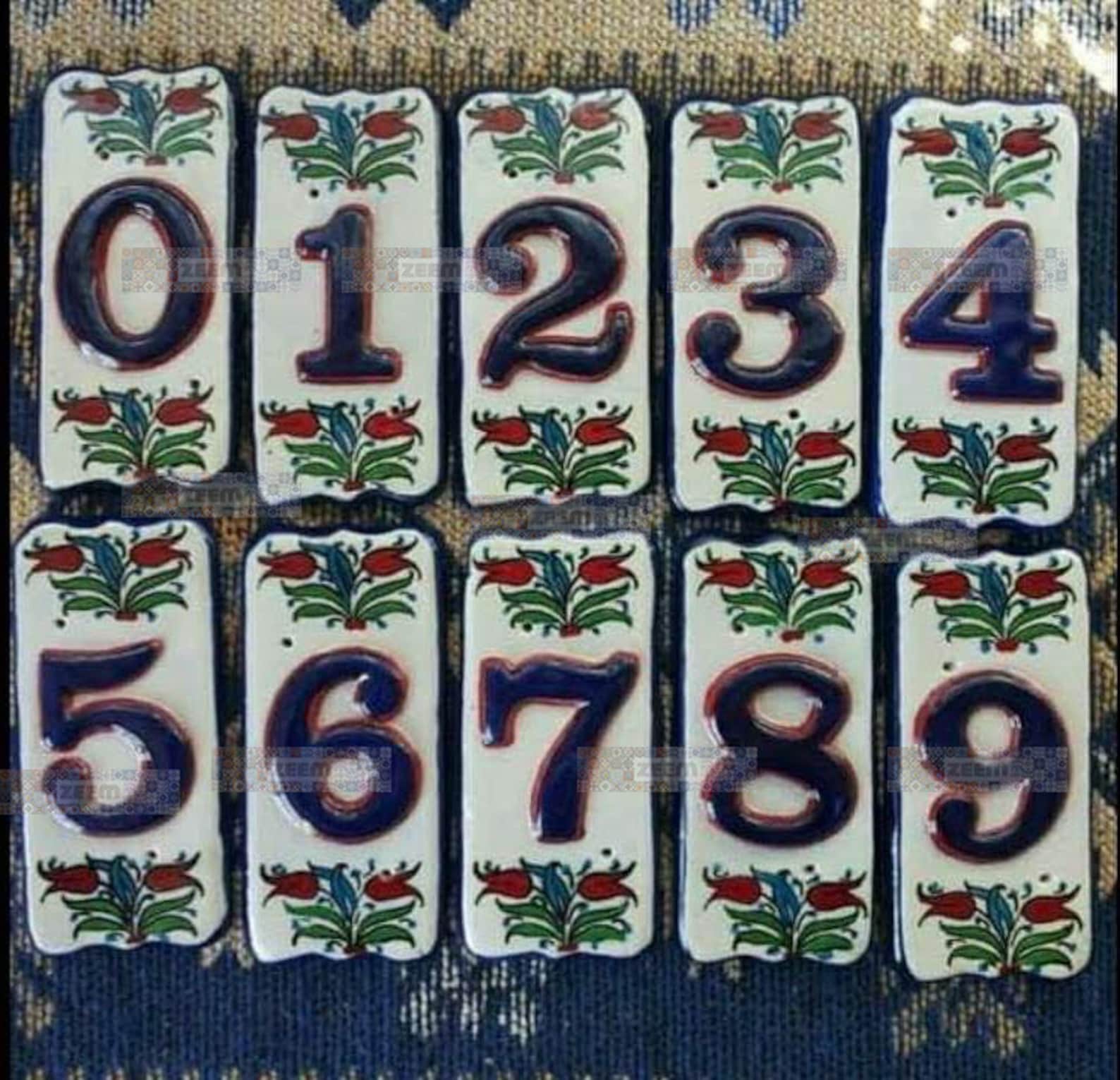 Ceramic Address Plaque & Numbers House Number Terracotta - Etsy