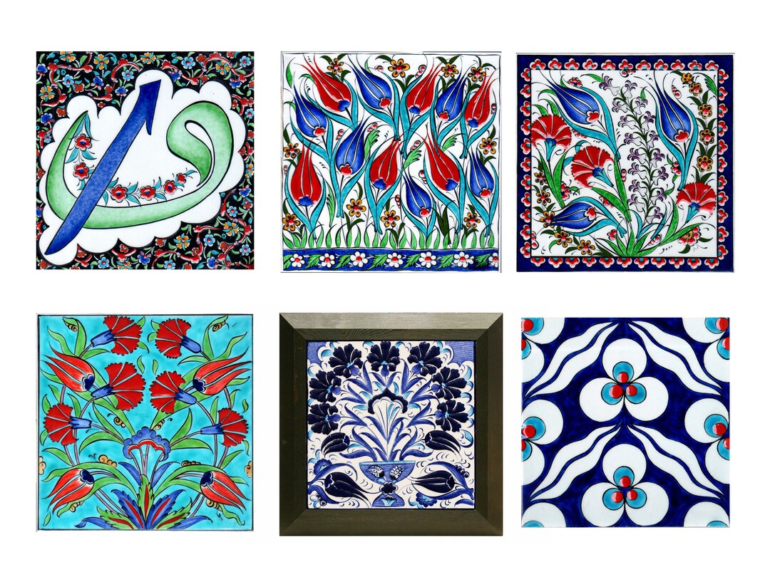 Ceramic Wall Hanging Square Tile, Accent Tiles Board, Decorative Living ...