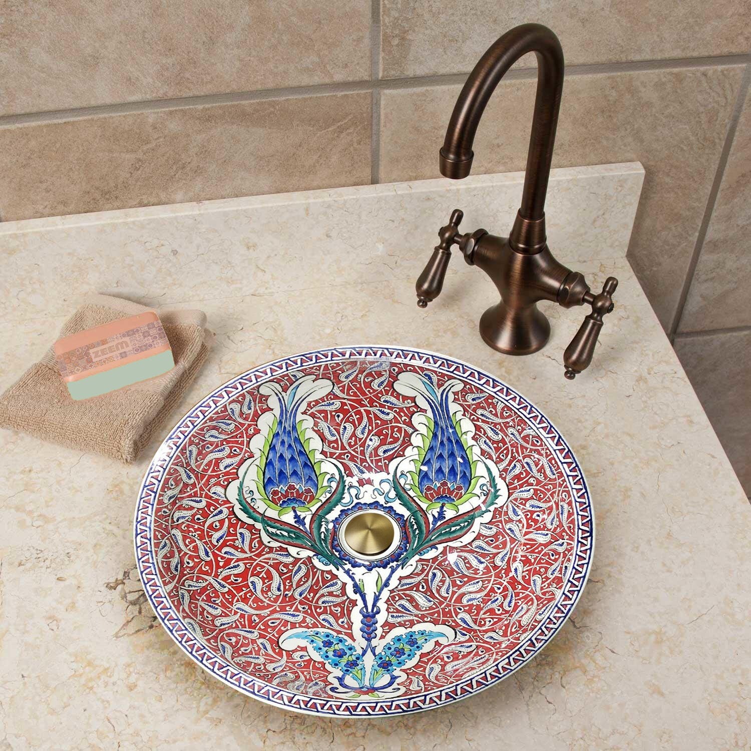 Beautiful Ceramic Sink Turkish Unique Washbasin Hand Painted - Etsy