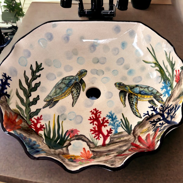 Sea Turtle Sink - Etsy