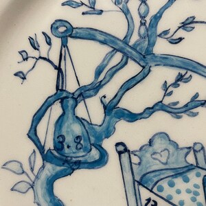 Personalized Hand Painted Ceramic Birthday Plate, Special Occasion ...