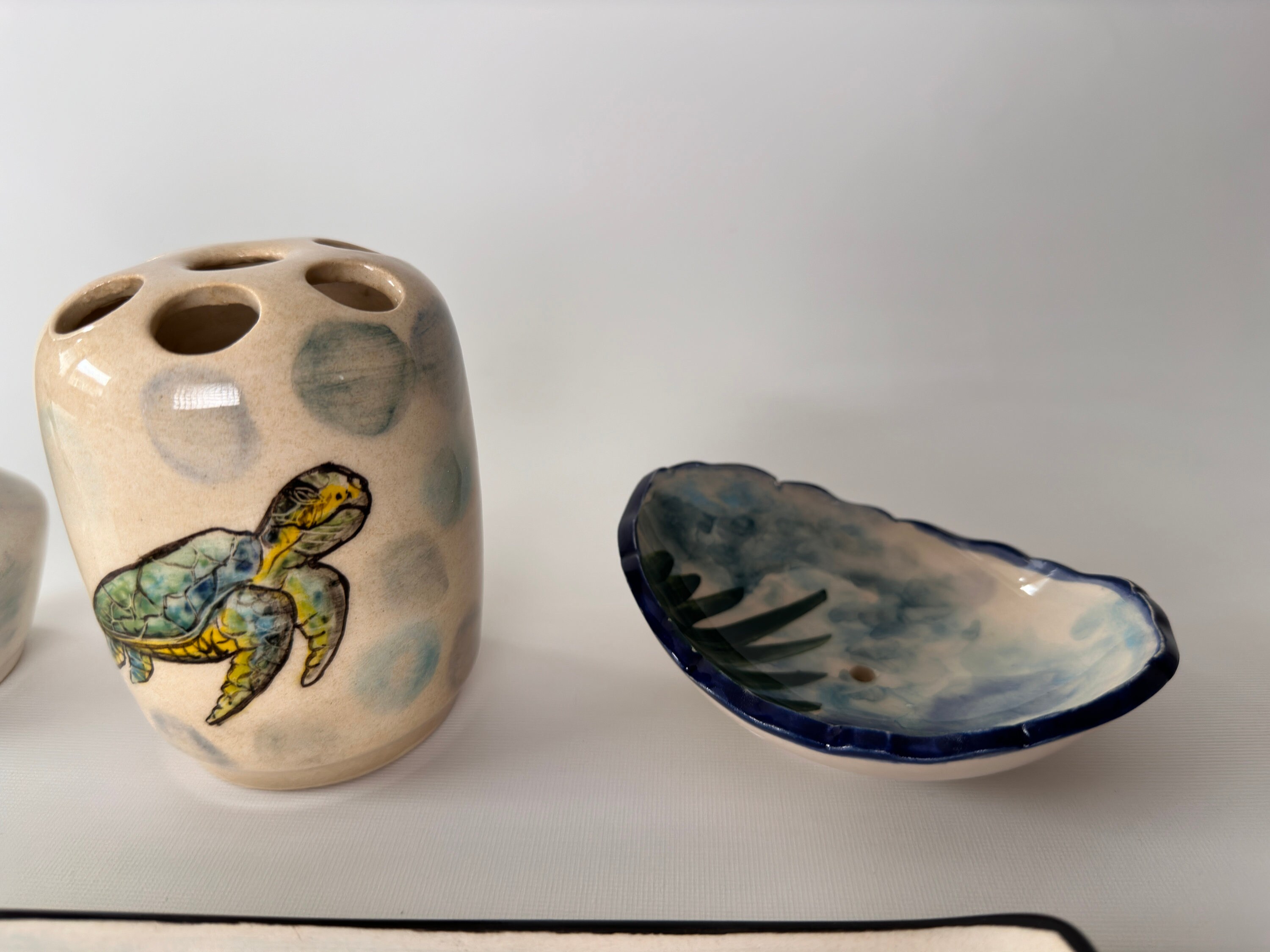 Bathroom Accessories Set & Sea Turtle, Liquid Soap Dispenser ...