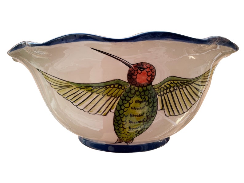 Bathroom Vanity Vessel Bird Sink, Bird & Sakura Washbasin, Half ...