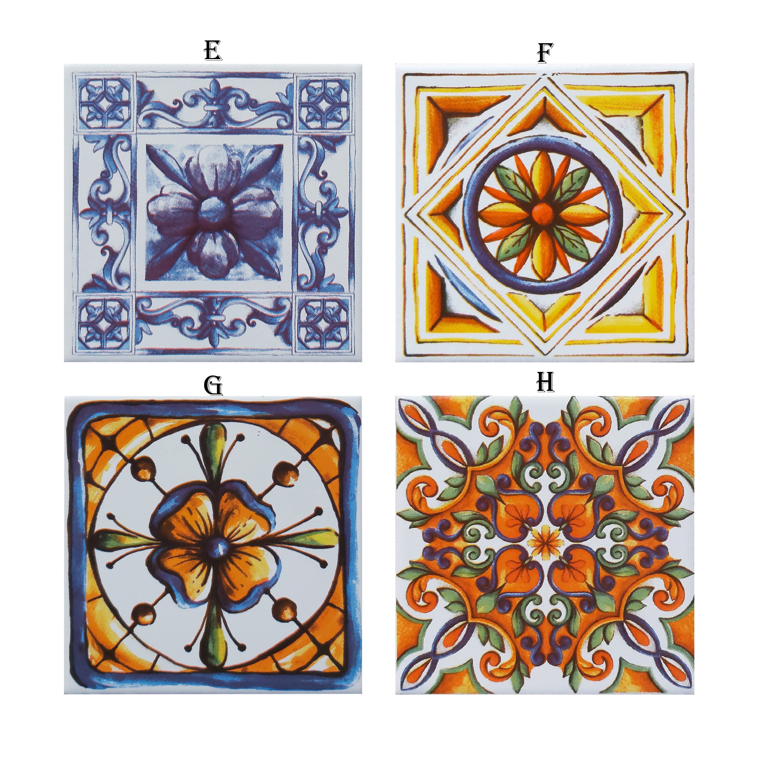 27 Different Unique Design Porcelain Spanish Tile, Tile Orientile ...