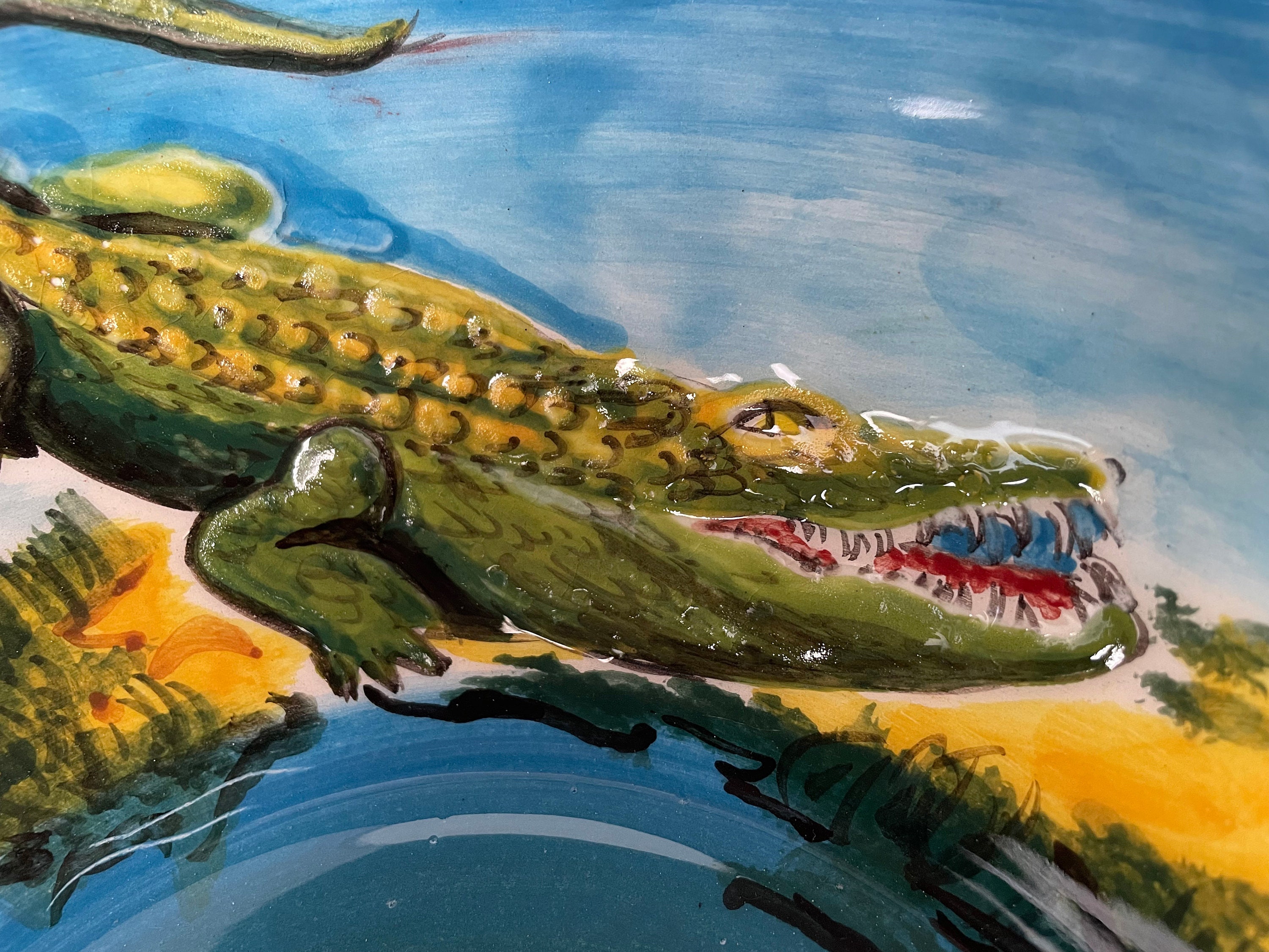 Bathroom Alligator Relief Vessel Sink Ceramic Countertop - Etsy