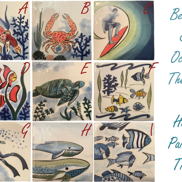 Ocean Themed Tiles - Etsy