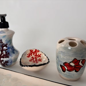 Bathroom Accessories Set With Nemo, Liquid Soap Dispenser, Toothbrush ...