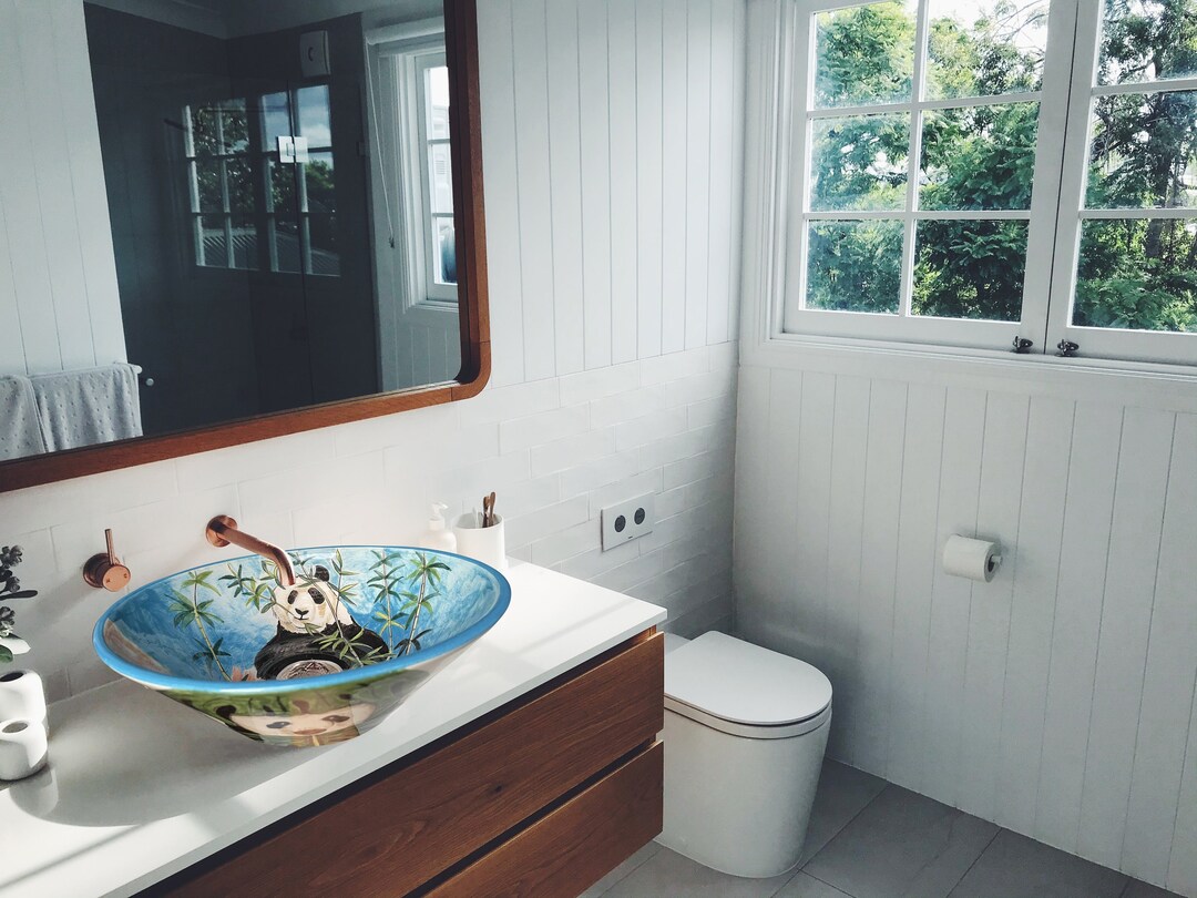 Bathroom Panda Animal Sink, Art Washbasin, Vessel Sink for Veterinary ...