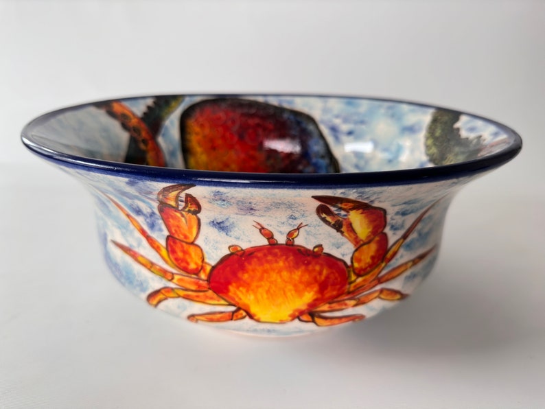 Bathroom Octopus & Crab Vessel Sink, Above Countertop Basin, Bowl Sink ...