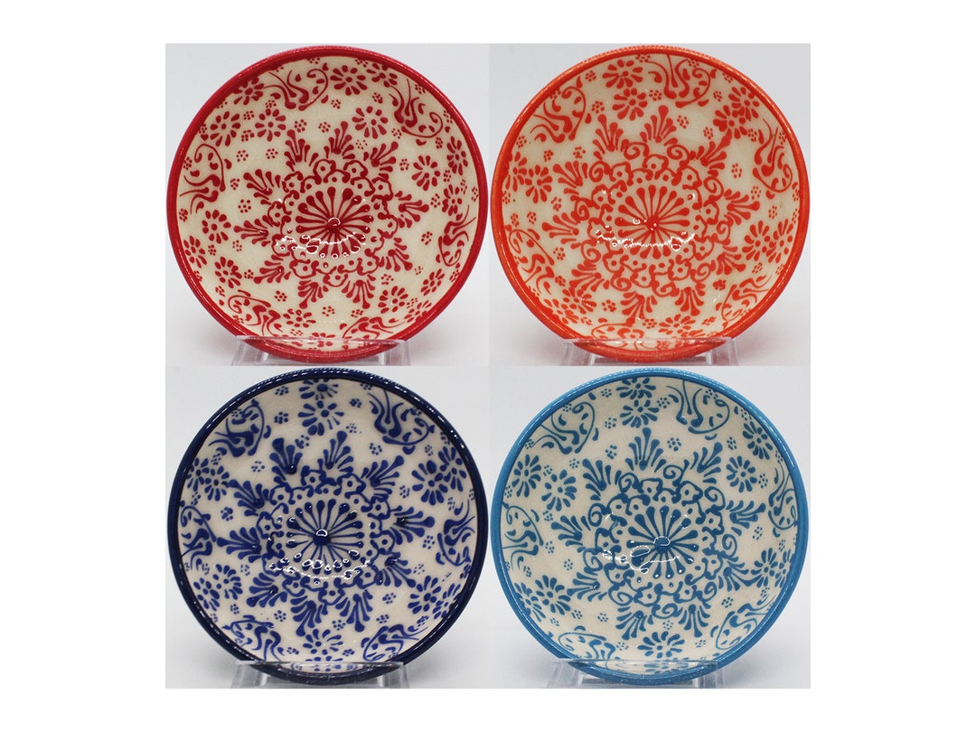 5 Small Ceramic Bowl, Decorative Appetizer Merge, Mediterranean Mezze ...