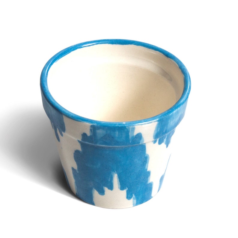 Succulent Mini Pots, Sky Blue Flower Cylinder, Medium Ceramic Vase ...